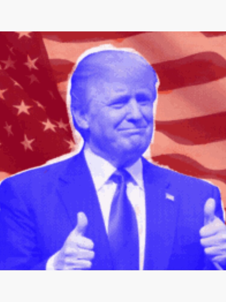 "TRUMP: Two Thumbs Up!" Sticker for Sale by magaswag | Redbubble