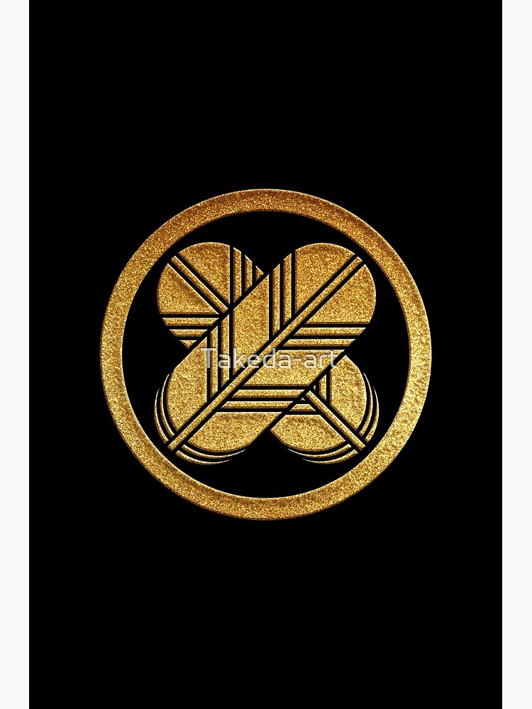 "Takanoha Kamon in Gold Seal " Photographic Print by Takeda-art | Redbubble