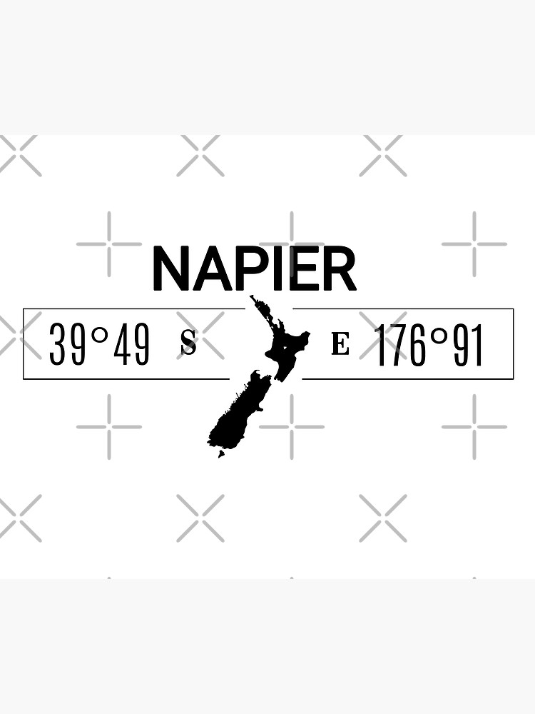 "NAPIER-New Zealand-Coordinates-Map-Sign" Poster for Sale by LatitudeNZ ...