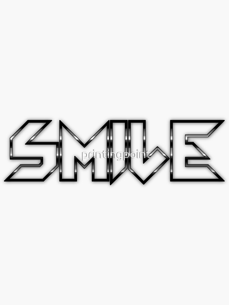 "Smile logo" Sticker by printingpoint | Redbubble