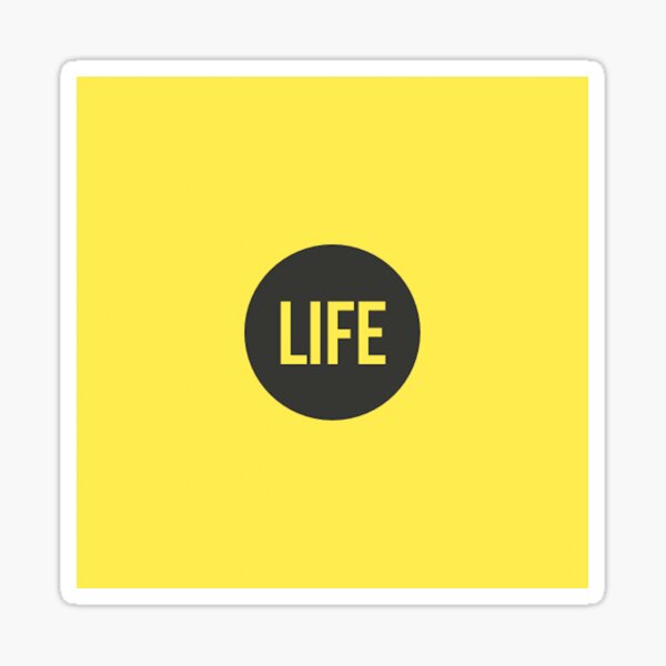 "Life " Sticker for Sale by Dhruvamahesh | Redbubble