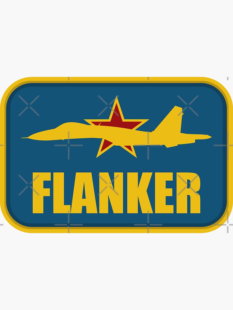 "SU-27 Flanker Patch" Sticker by TGStudios | Redbubble