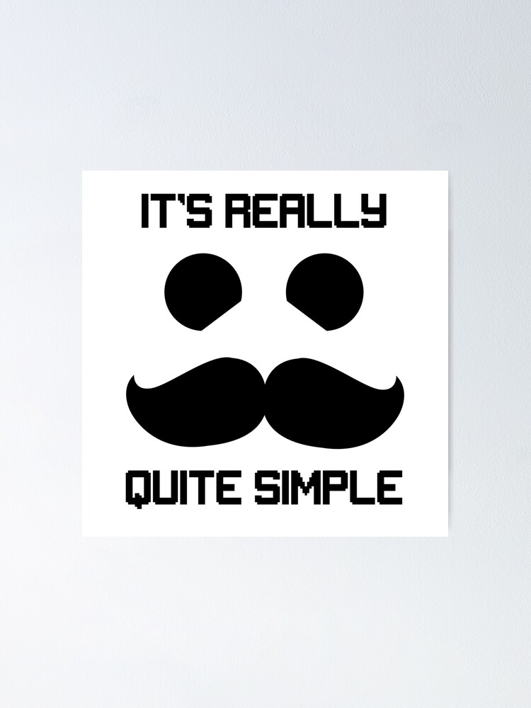 "Mumbo Jumbo | It's Really Quite Simple Black" Poster by papijandi ...