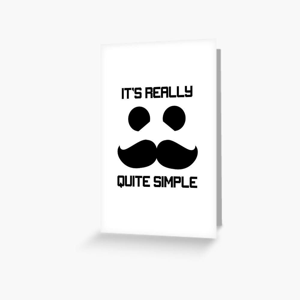 "Mumbo Jumbo | It's Really Quite Simple Black" Greeting Card by ...