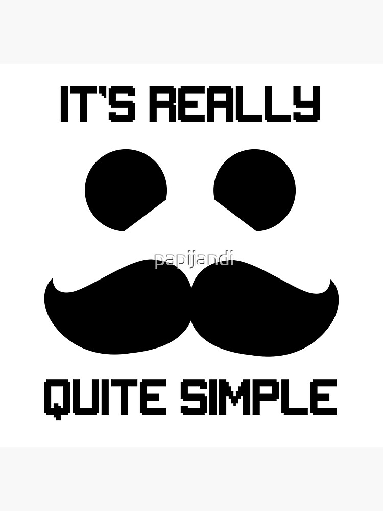 "Mumbo Jumbo | It's Really Quite Simple Black" Sticker for Sale by ...