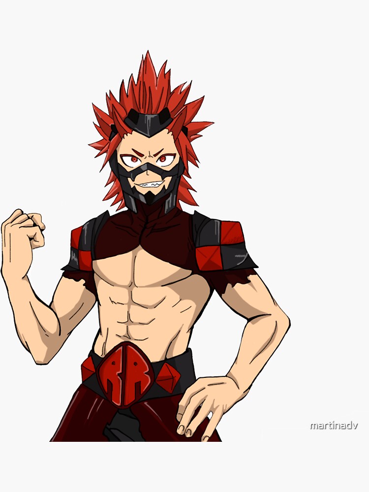 "Kirishima!" Sticker for Sale by martinadv | Redbubble