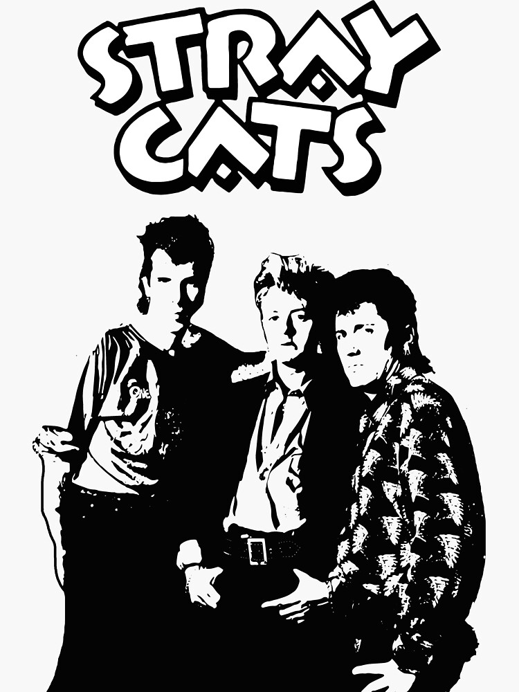 "members the stray cats band art gift" Sticker for Sale by AlbertLibby7 ...