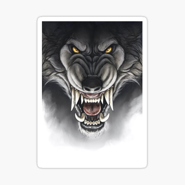 "werewolf" Sticker for Sale by SteelSabertooth | Redbubble
