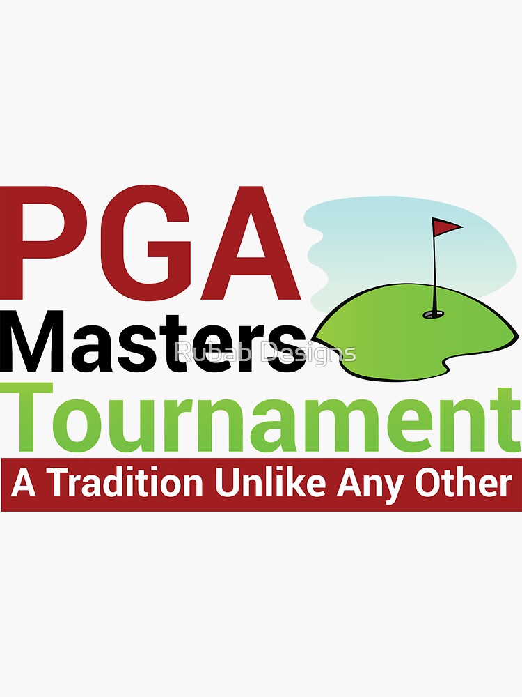 "Masters Tournament" Sticker for Sale by Rubab Designs | Redbubble