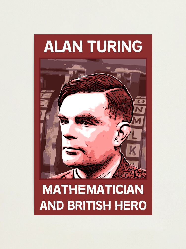 Lámina fotográfica « Alan Turing Code Breaker - Matemáticos - WW2 Code ...