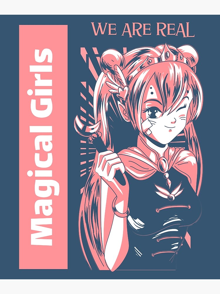 "Magical Anime Girls" Poster for Sale by hallendossier | Redbubble
