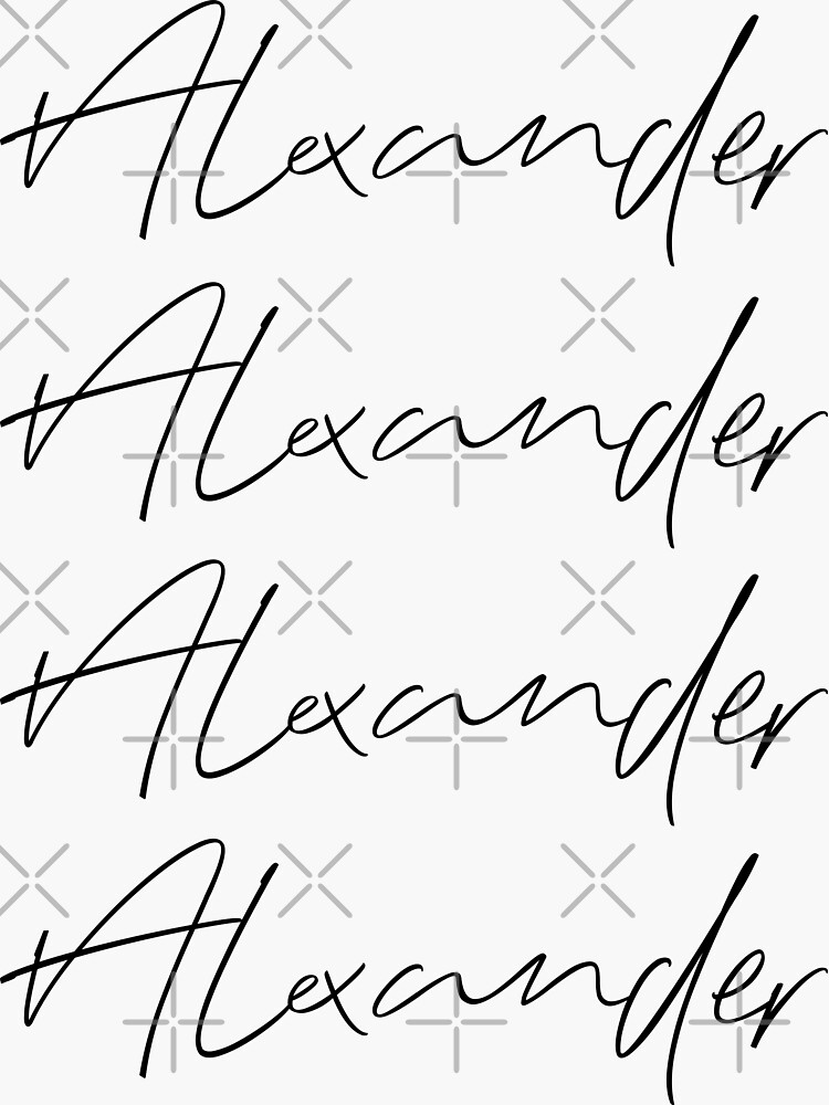 Pegatina «Alexander tipografía personalizada nombre de niño» de Under ...
