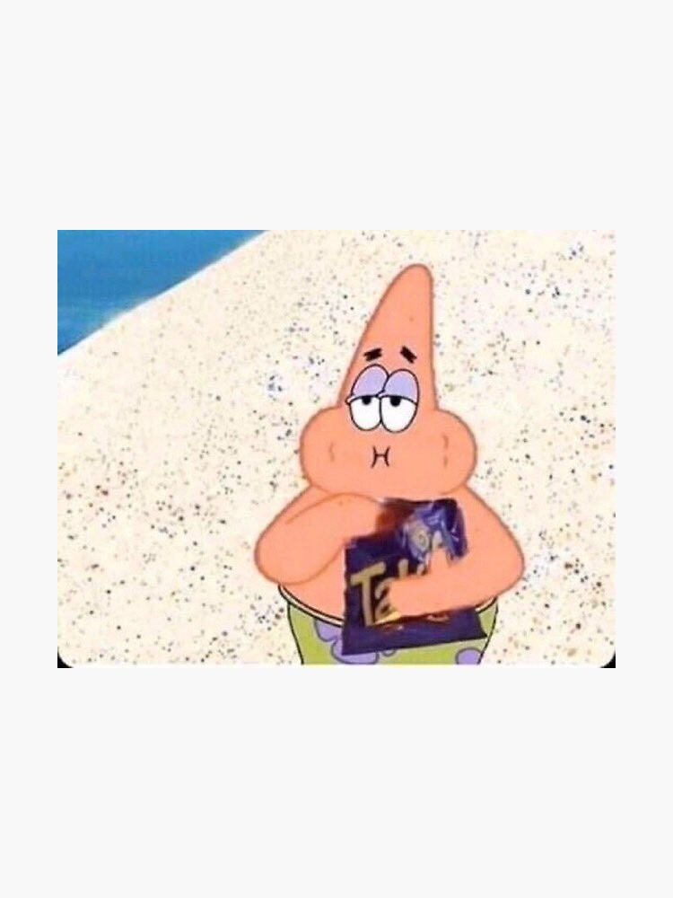 Pegatina «patrick comiendo takis meme» de sergioajramirez | Redbubble
