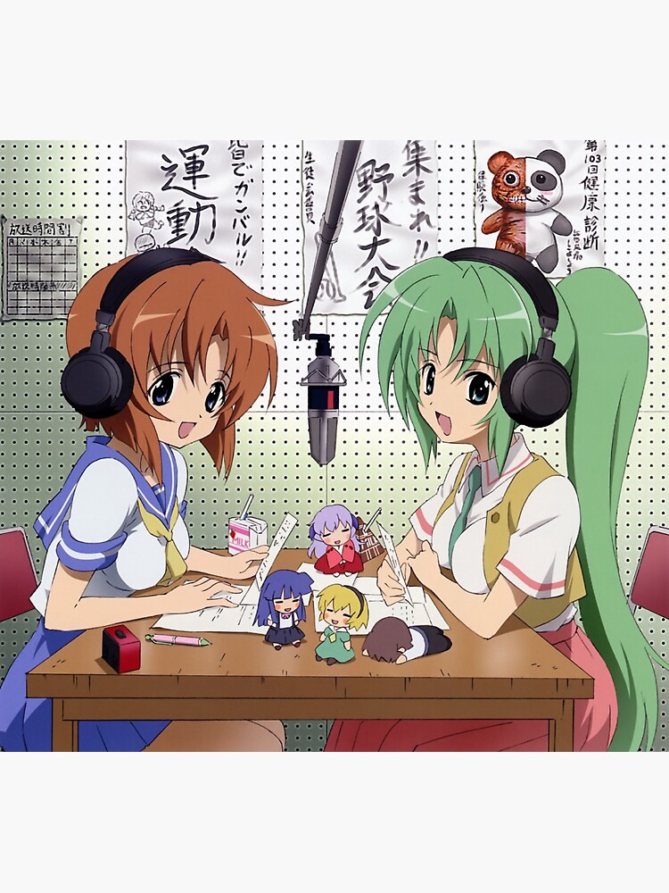 "Mion and Rena from higurashi" Sticker by Vaporwave96kid | Redbubble