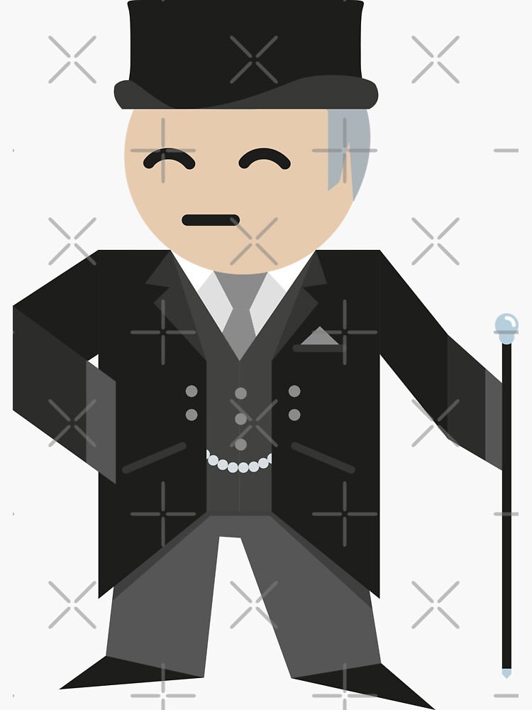 "Work Character – Funeral Director" Sticker by stirlingwork | Redbubble