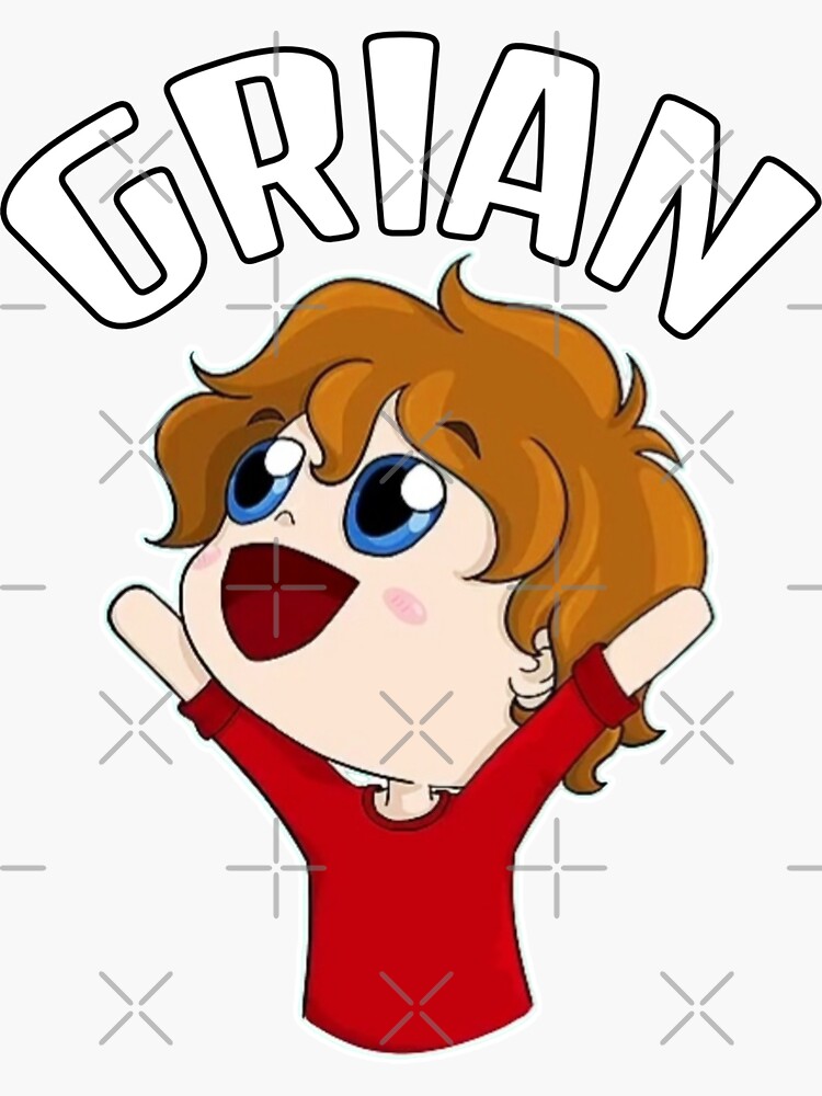 "Grian" Sticker for Sale by art-master1 | Redbubble