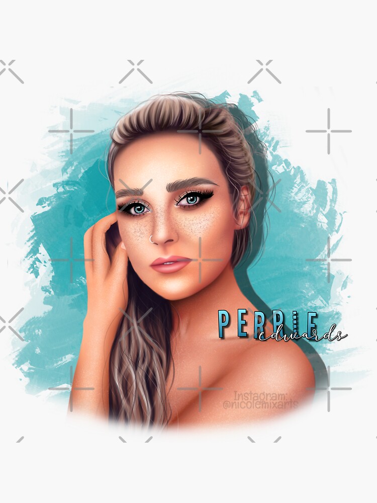 "Perrie Edwards realistic drawing " Sticker for Sale by NicoleScarpaArt ...