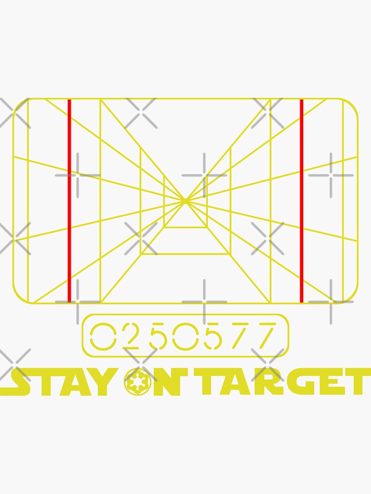 "Stay On Target" Sticker by BeTheKooK | Redbubble