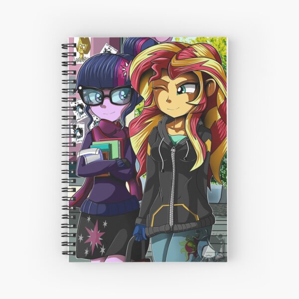 "MLP EQG: Twilight and Sunset" Spiral Notebook by darkmirroremo23 ...