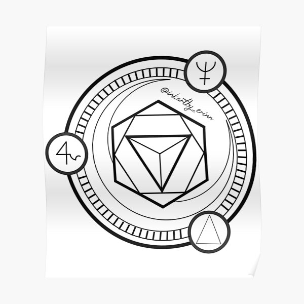 Póster «Símbolo de transmutación» de Inkartby-Erinn | Redbubble