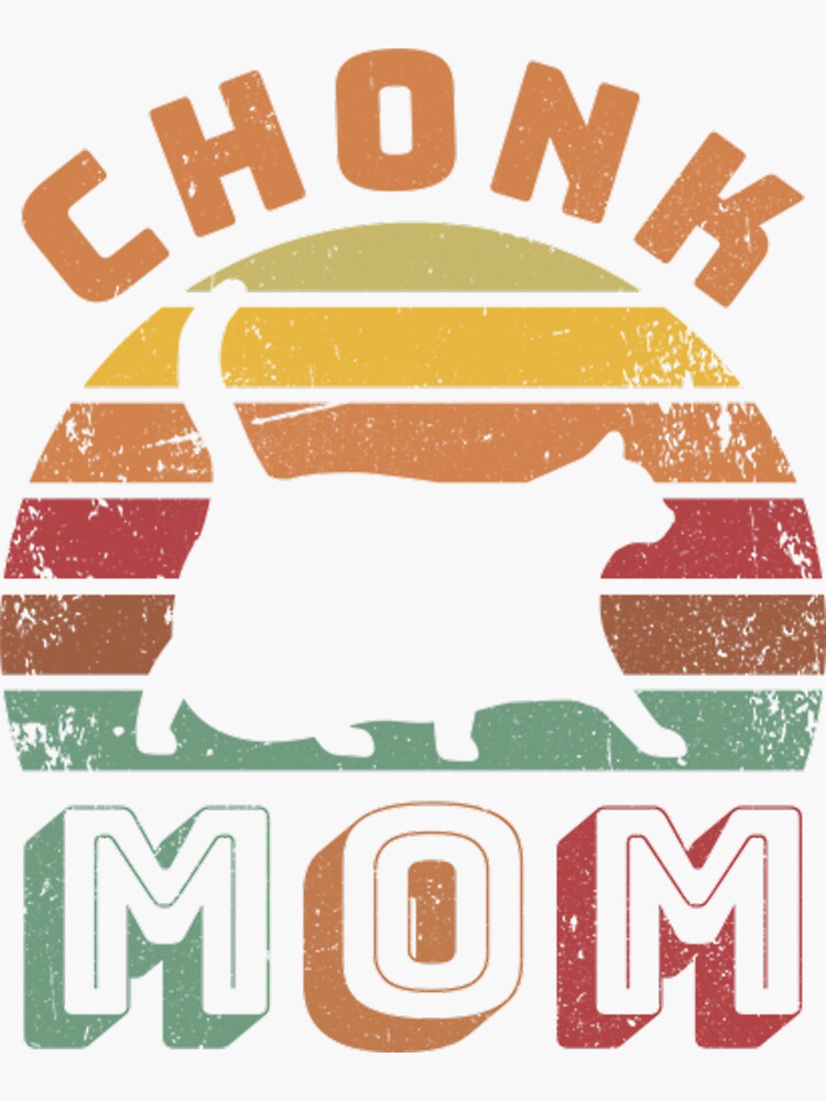"Chonk Mom Chonk Scale Cat Meme" Sticker for Sale by chetme | Redbubble