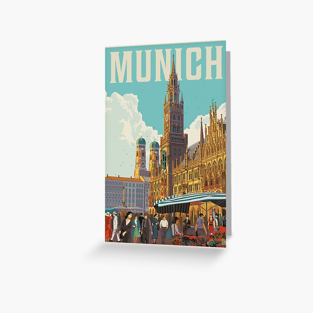 "Munich Germany Vintage travel" Sticker for Sale by HarshalPardeshi ...