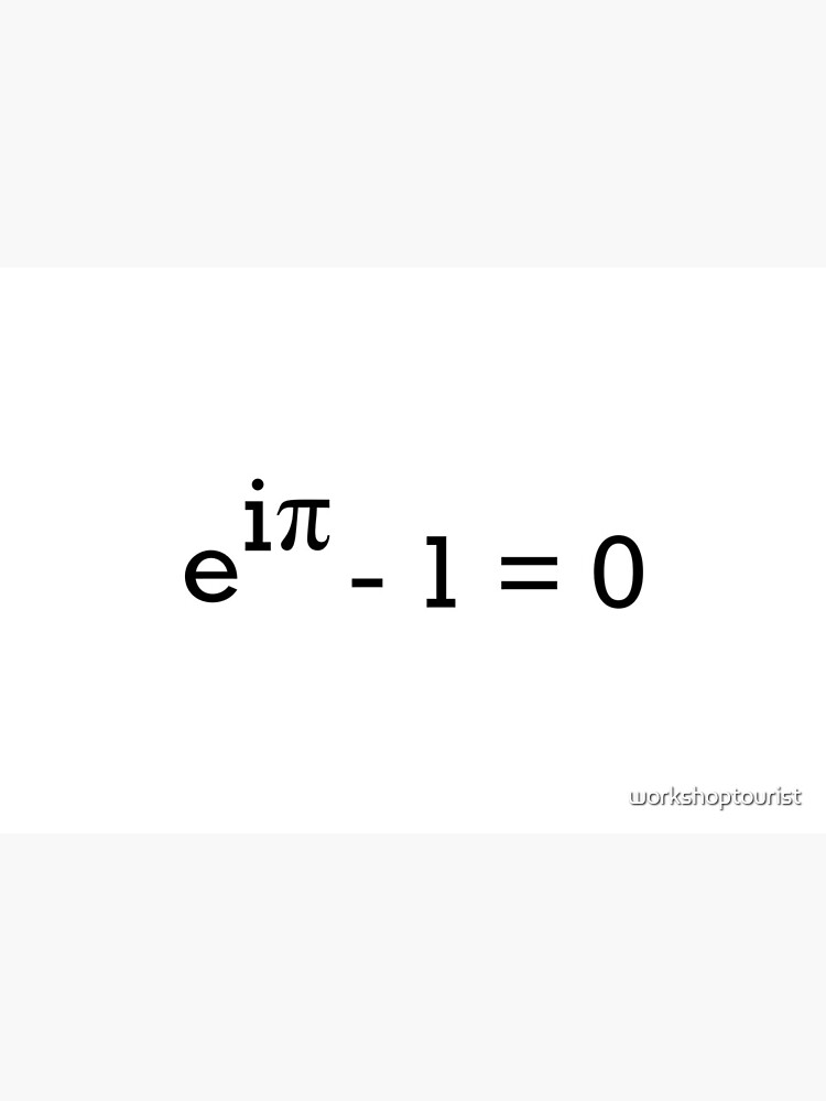 Mascarilla «La identidad más hermosa en matemáticas: e elevado a i pi ...