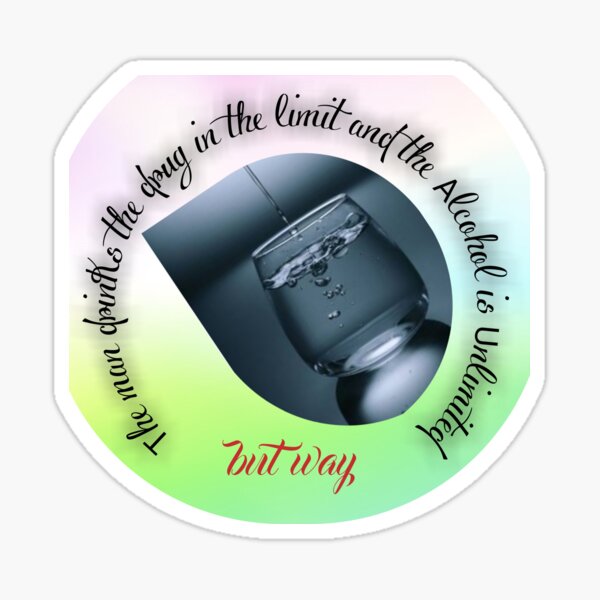 "Alcohol drinking " Sticker for Sale by shyamsundar1553 | Redbubble