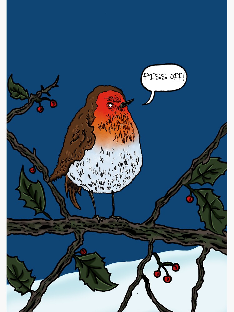 "Rude Robin" Sticker for Sale by GaryMackean | Redbubble