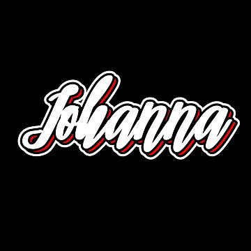 "Johanna first name - hand lettering design" Sticker by sulies | Redbubble