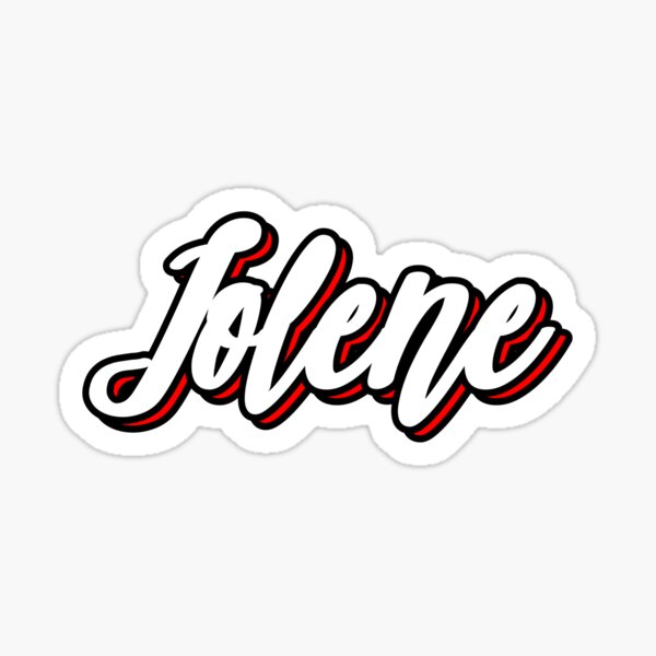 "Jolene first name - hand lettering design" Sticker by sulies | Redbubble