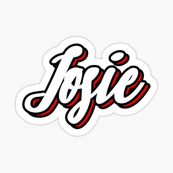 "Josie first name - hand lettering design" Sticker by sulies | Redbubble