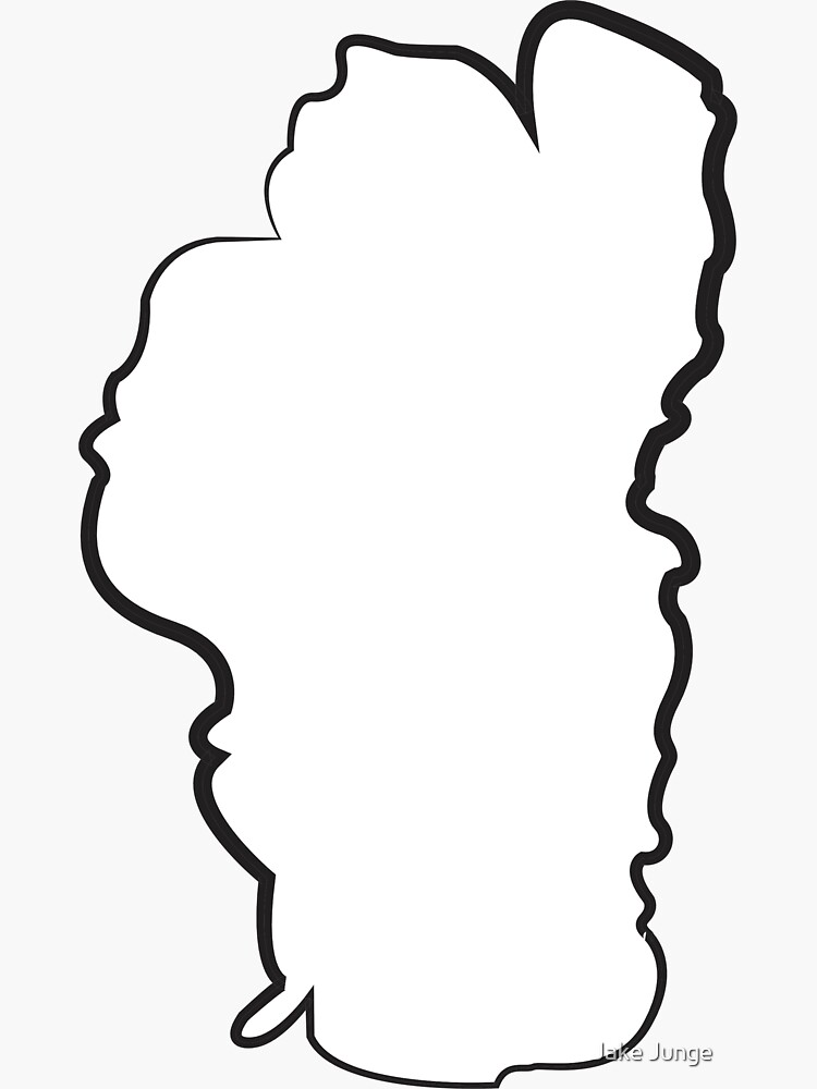 "Lake Tahoe Outline" Sticker for Sale by Jake Junge | Redbubble