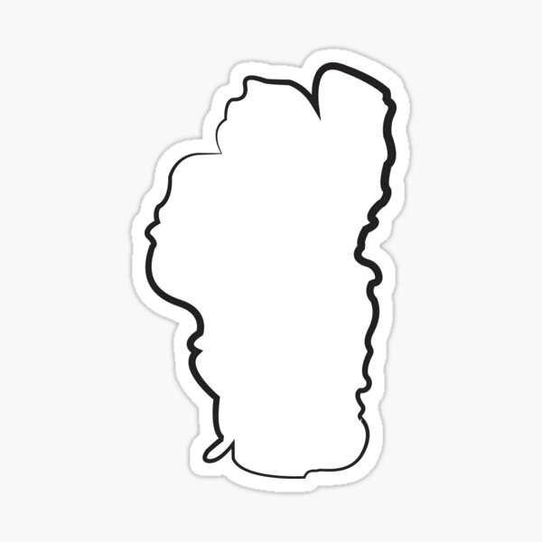 "Lake Tahoe Outline" Sticker for Sale by Jake Junge | Redbubble