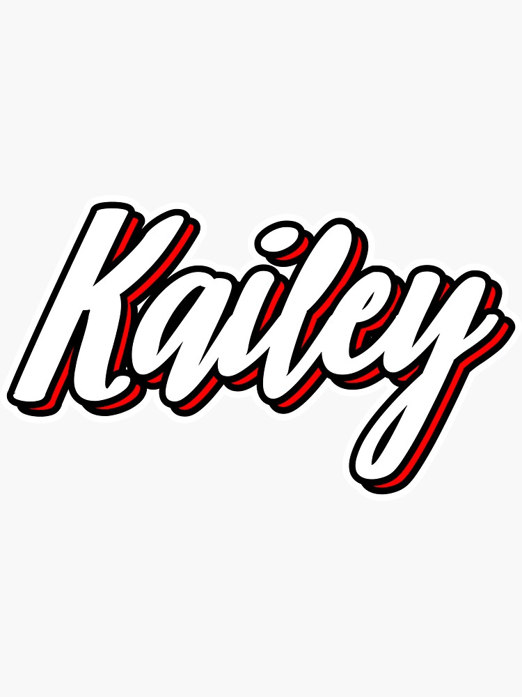 "Kailey first name - hand lettering design" Sticker for Sale by sulies ...