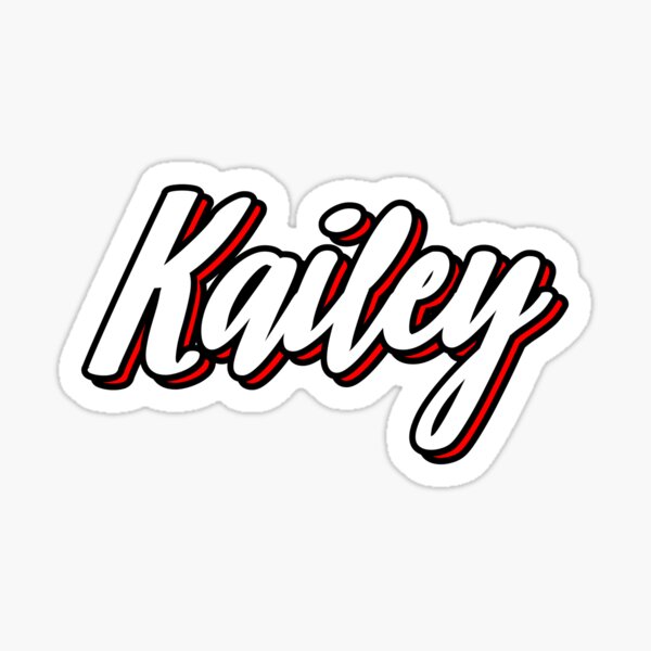 "Kailey first name - hand lettering design" Sticker for Sale by sulies ...
