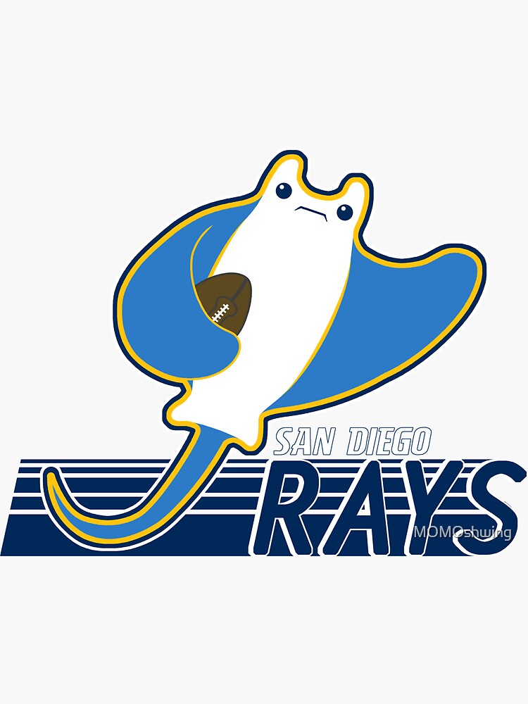 "San Diego Rays" Sticker by MOMOshwing | Redbubble