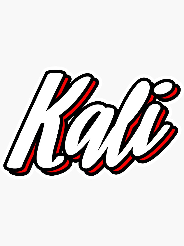 "Kali first name - hand lettering design" Sticker for Sale by sulies ...