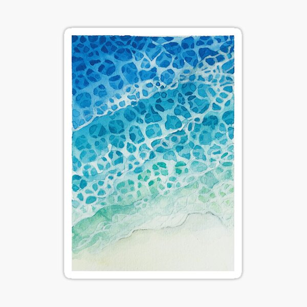 "Ocean waves" Sticker for Sale by enami | Redbubble