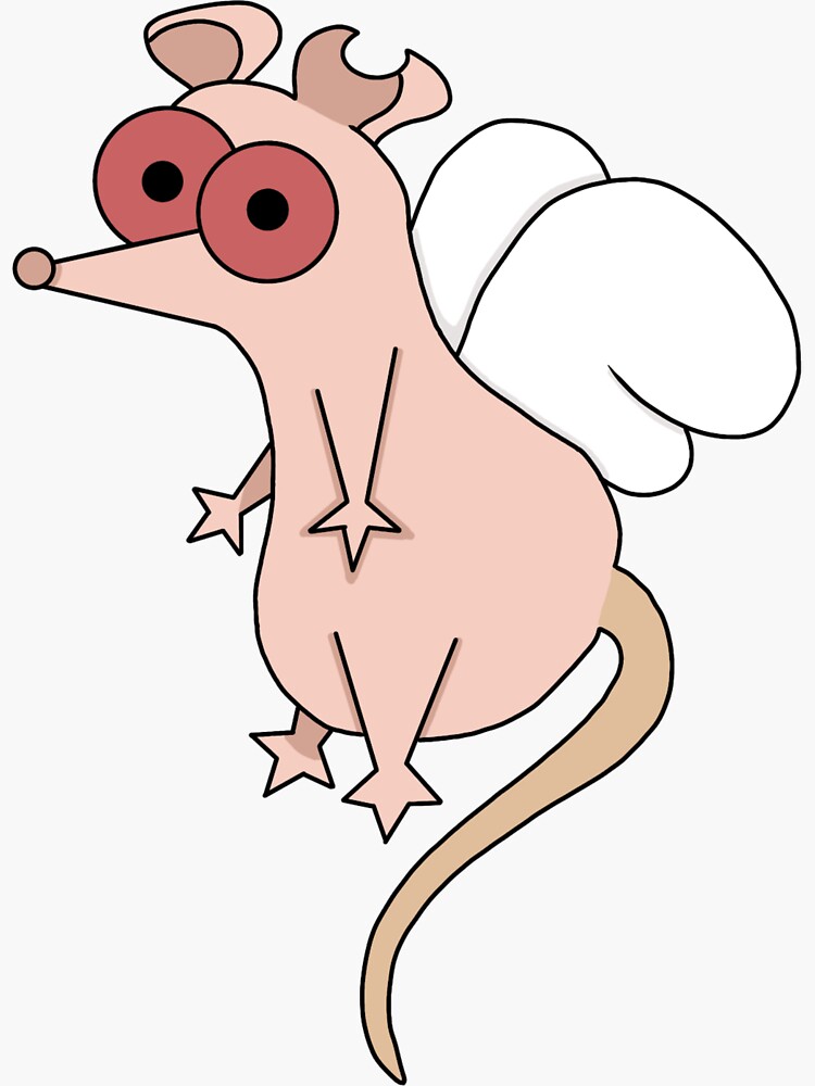 "Flying rat" Sticker by Jennamay9 | Redbubble
