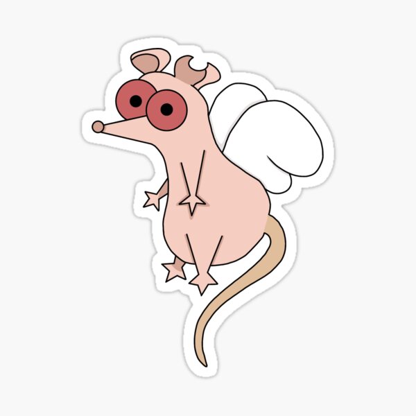 "Flying rat" Sticker by Jennamay9 | Redbubble