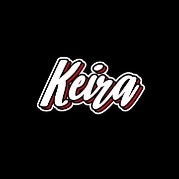 "Keira first name - hand lettering design" Sticker by sulies | Redbubble