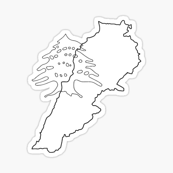 "LEBANON MAPS" Sticker by kellykhoury | Redbubble