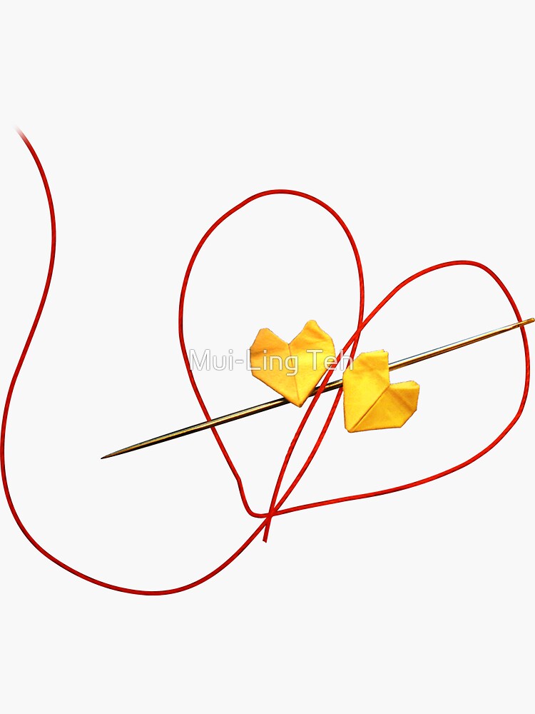 "Red String of Fate" Sticker for Sale by m48teh | Redbubble