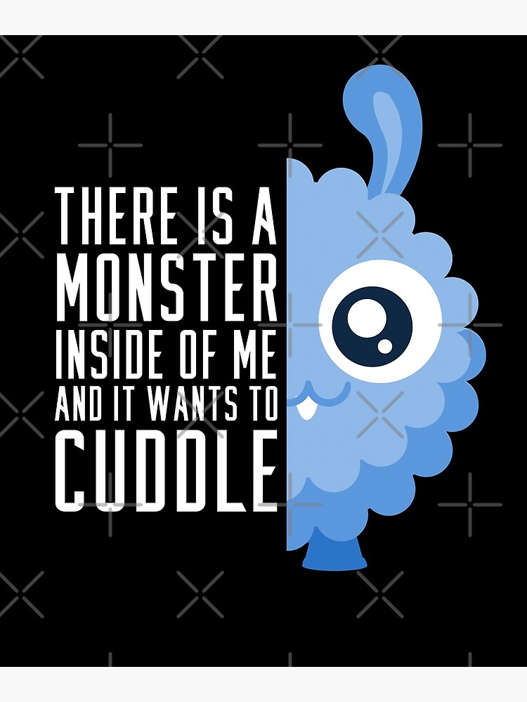 "Cute Cuddle Monster" Poster for Sale by ArticaDesign | Redbubble
