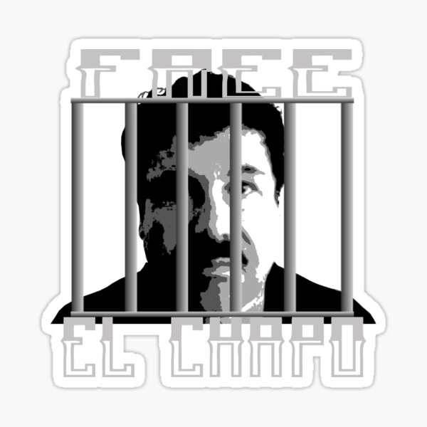 "Free El Chapo" Sticker by support-a-vet | Redbubble