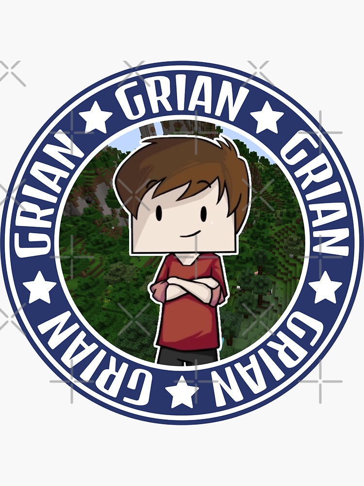 "Grian" Sticker for Sale by art-master1 | Redbubble