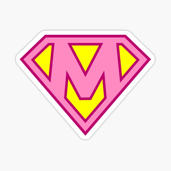 "Letter M | Super Letter Vol.2" Sticker for Sale by GoodGamesMP | Redbubble