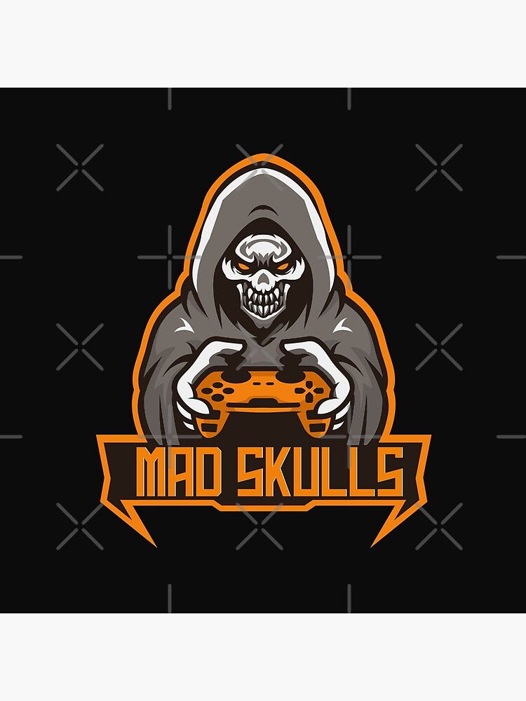 "The mad skull video gamer artwork" Poster for Sale by Xainny | Redbubble