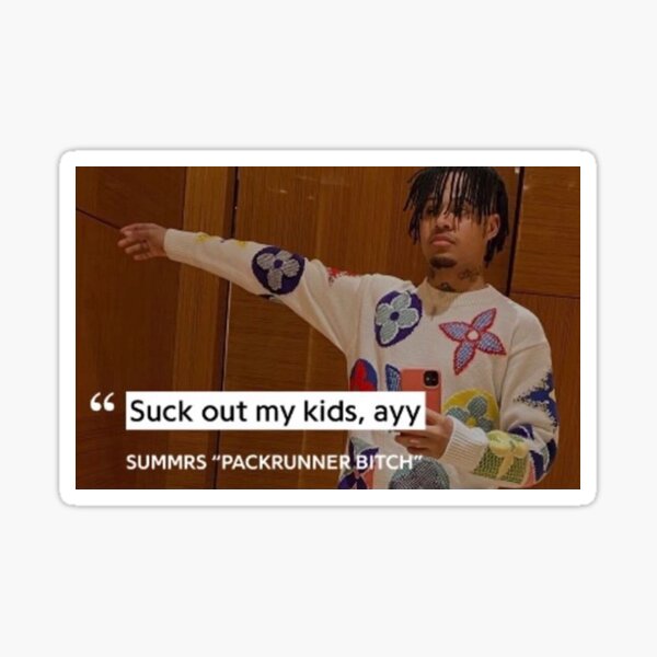 "Summrs summrsxo packrunner slayworld pluggnb" Sticker for Sale by ...